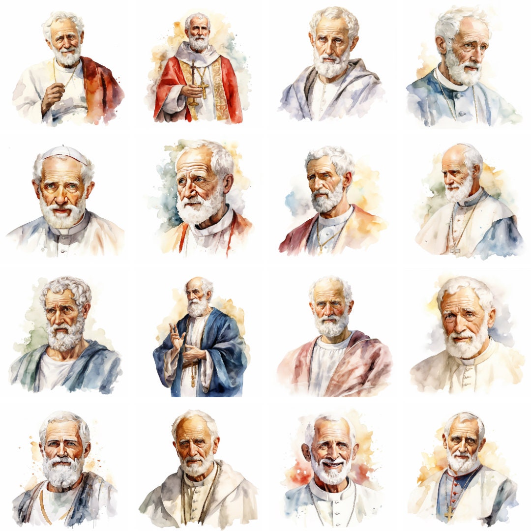Watercolor Saint Peter Clipart, High Quality Png, Catholic Art ...