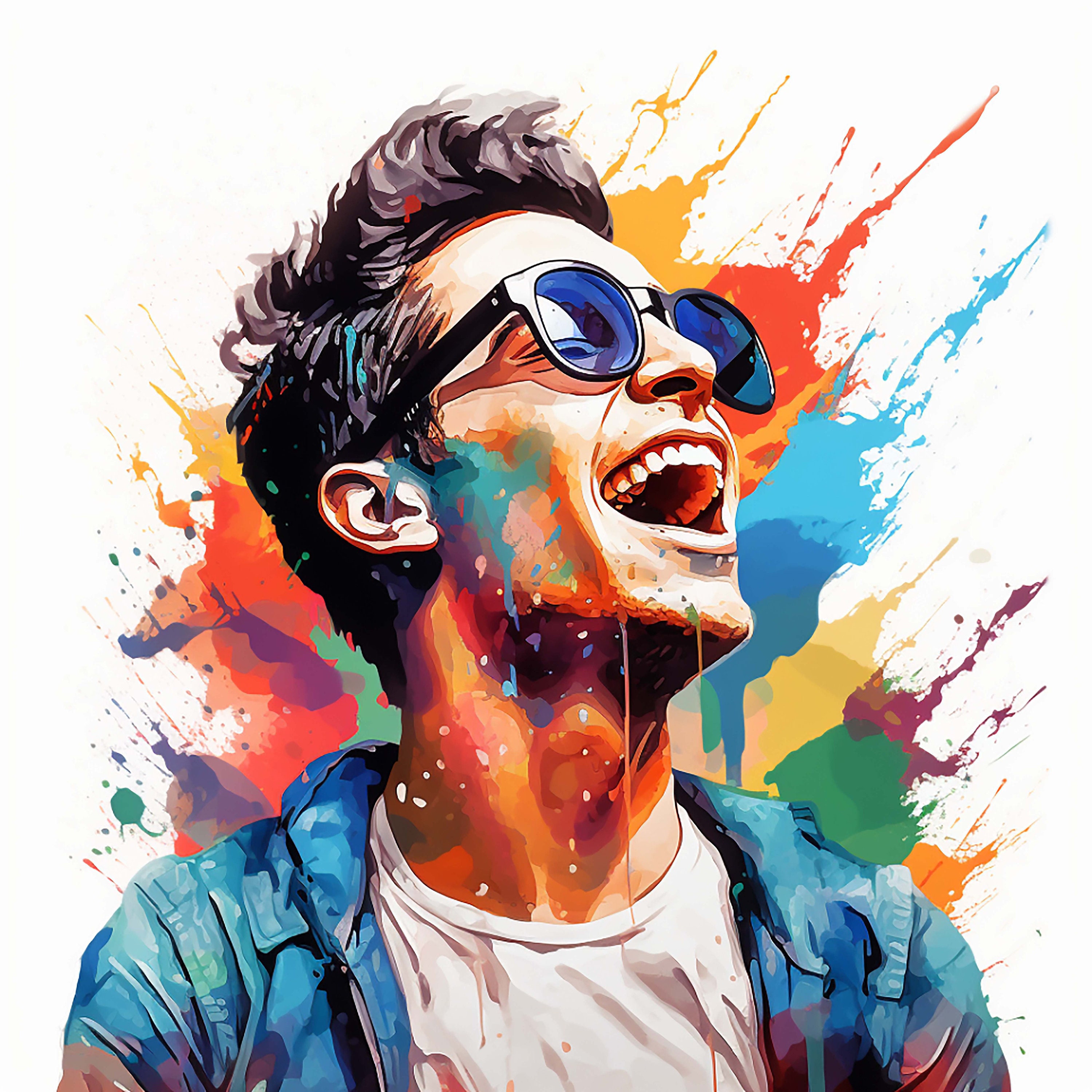 Watercolor Pop Art Man Clipart Pop Art Printables Pop Art - Etsy