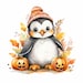 Fall Penguin Clipart, High Quality Png, Kids Clipart, Nursery ...