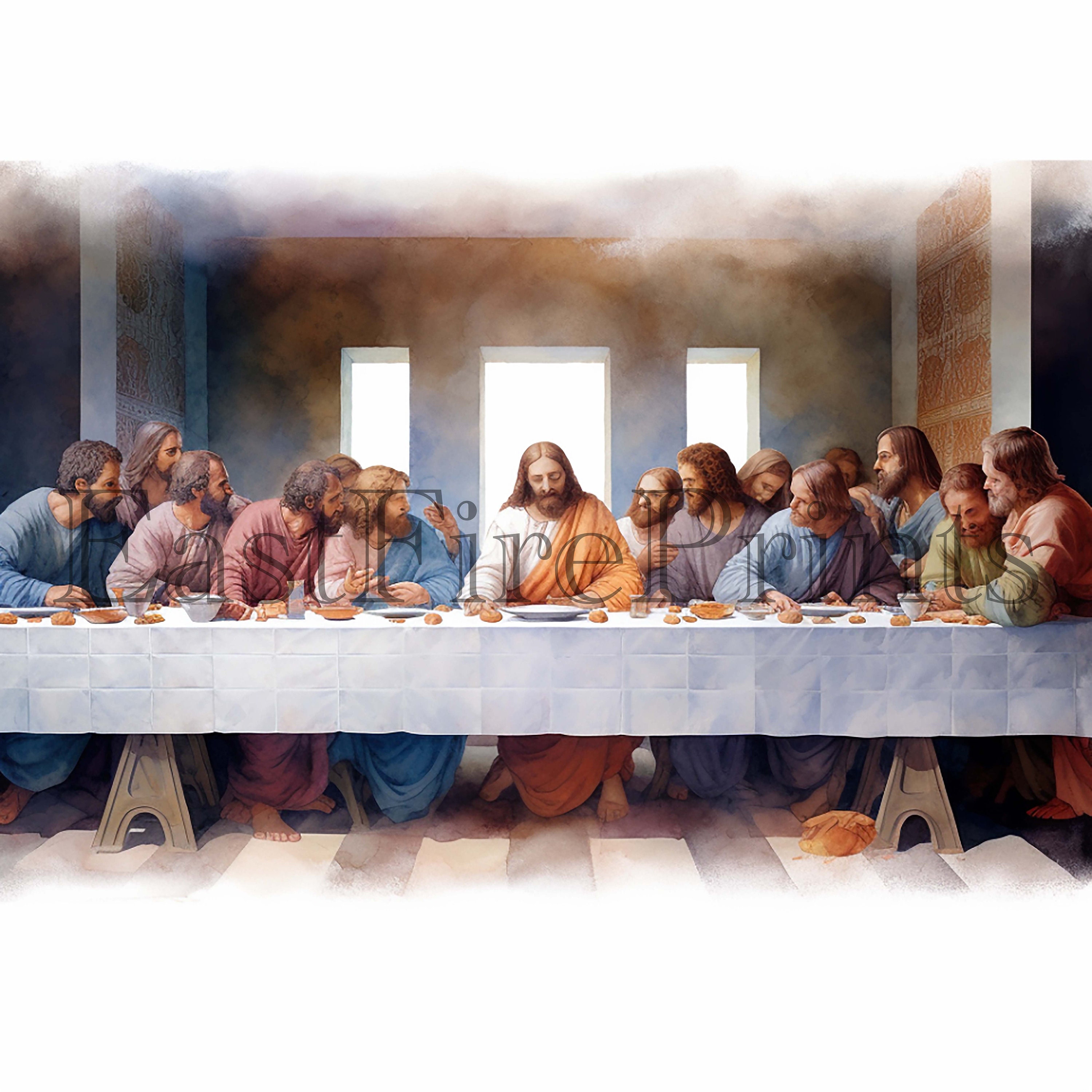 20 the Last Supper Clipart Watercolor High Quality Png - Etsy Canada