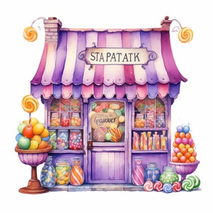 Candy Shop Clipart, High Quality Png, Dessert Clipart Children Food Png ...