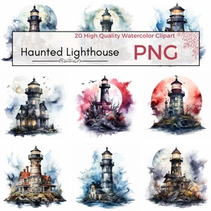 Haunted Lighthouse Clipart, High Quality Png Halloween Png Graphics ...