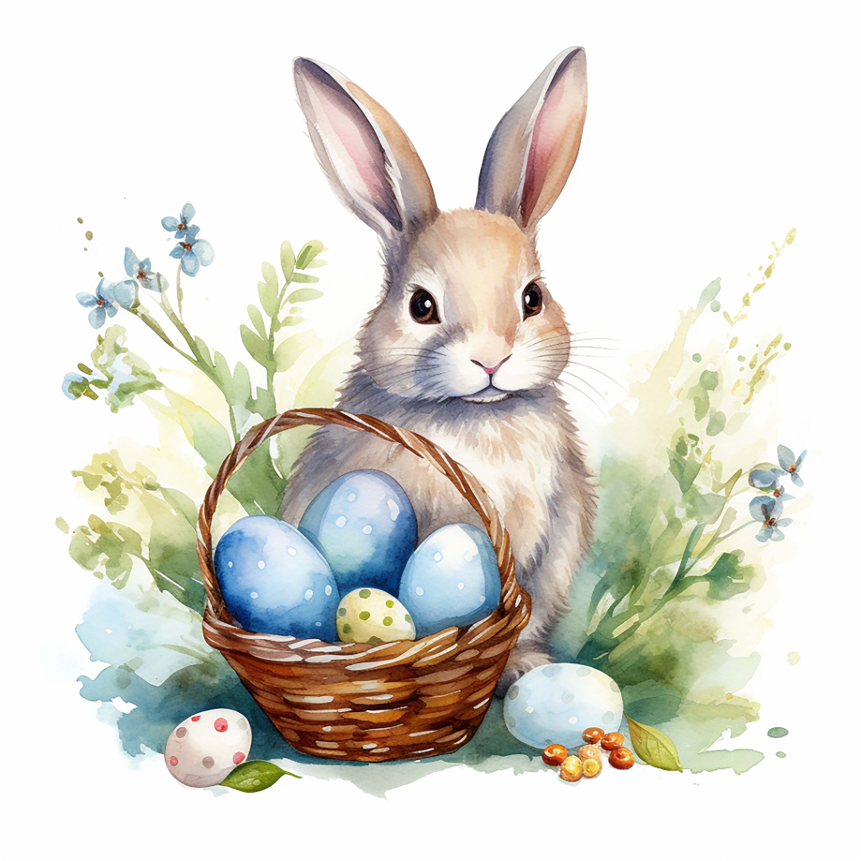 Easter Bunny Clipart High Quality PNG Cute Easter Clipart - Etsy