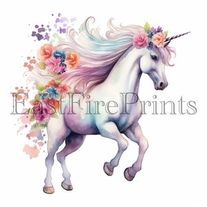 Watercolor Unicorn Clipart PNG, Mythical Creature Clip Art, Fantasy ...