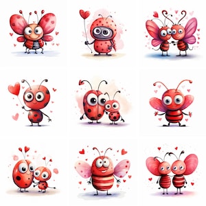 Cute Love Bug Clipart, High Quality PNG, Valentines Day Clipart PNG ...