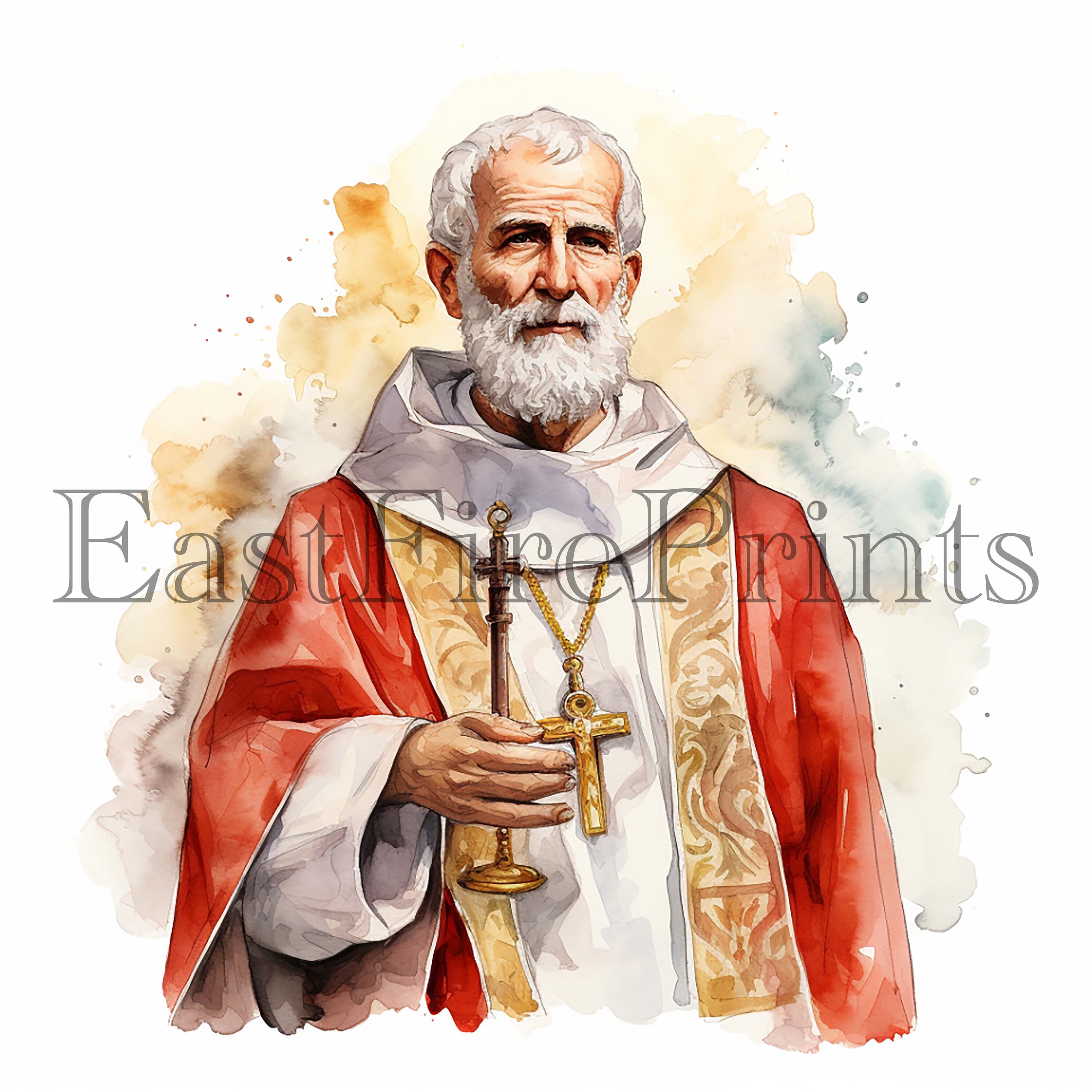 Watercolor Saint Peter Clipart High Quality Png Catholic - Etsy Canada