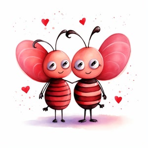 Cute Love Bug Clipart, High Quality PNG, Valentines Day Clipart PNG ...