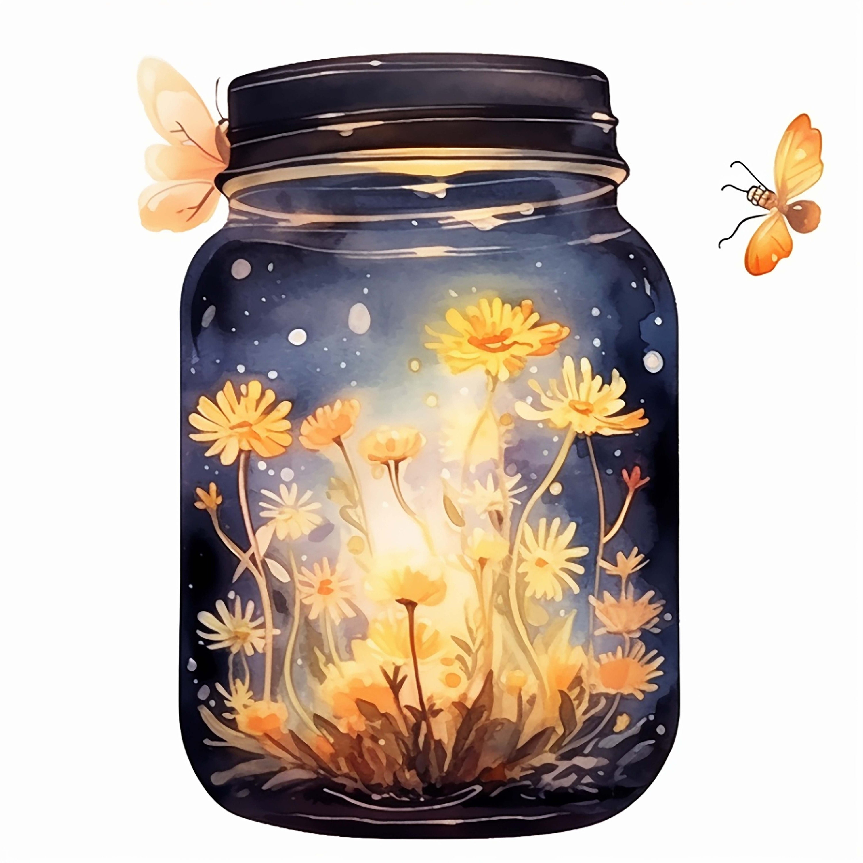 Firefly Jar Clipart High Quality PNG Fantasy Clipart - Etsy