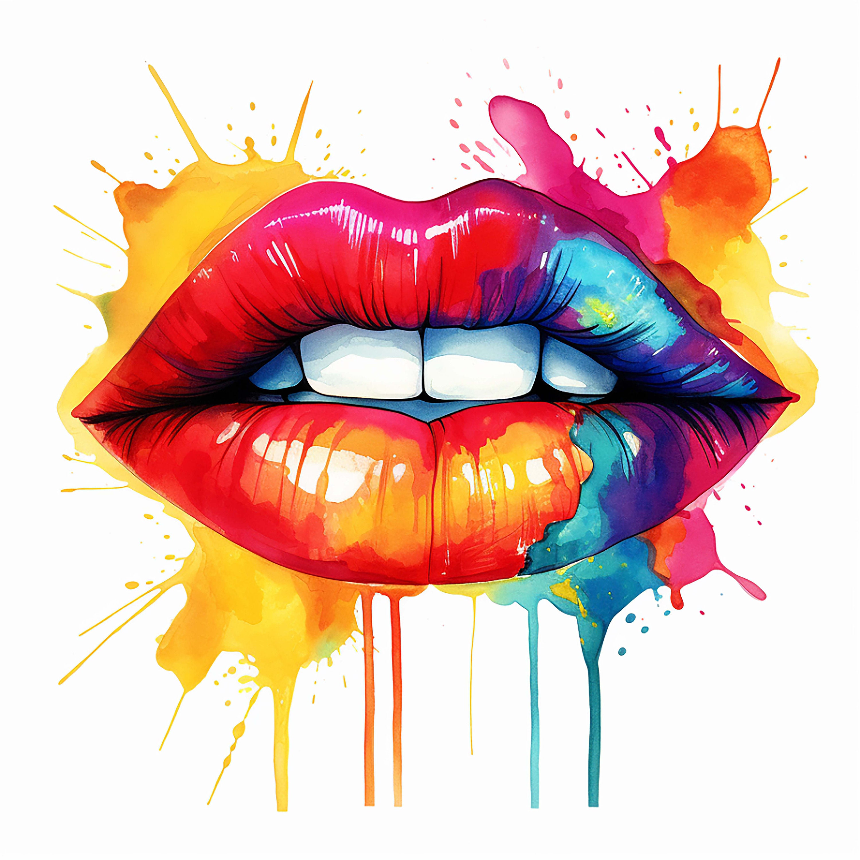 Pop Art Lips Clipart Pop Art Clipart Pop Art Png Prints - Etsy
