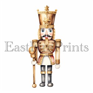 Watercolor Christmas Nutcracker Clipart PNG Files, Xmas Clip Art ...