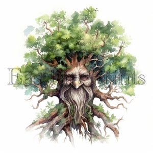 20 Watercolor Fantasy Tree Clipart | Magical Trees, Enchanted Forests ...