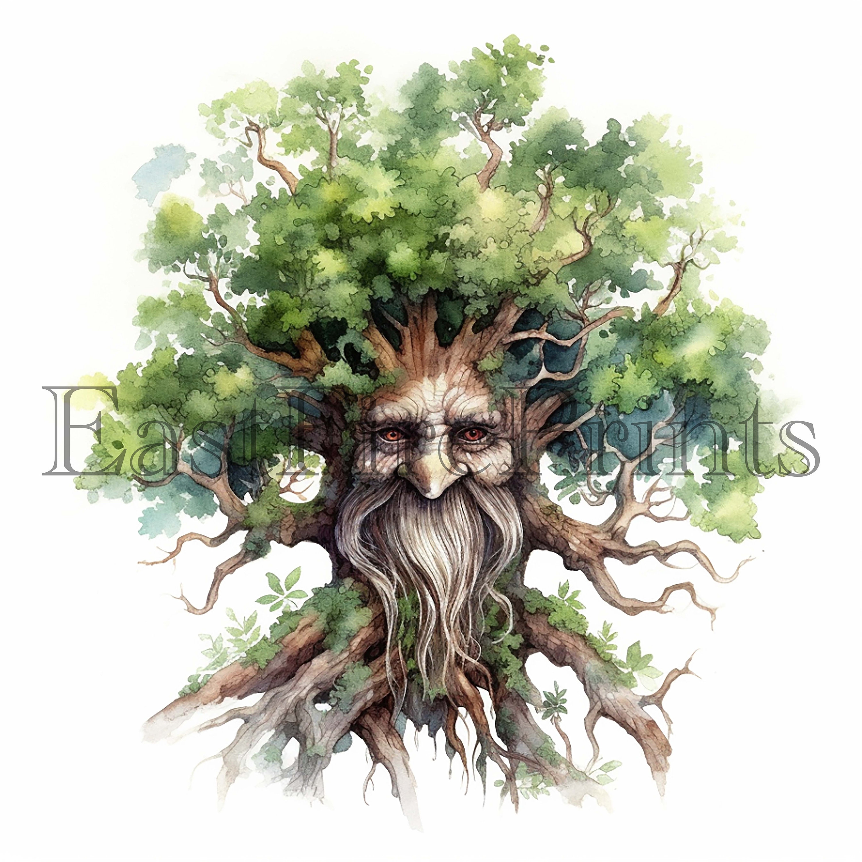 20 Watercolor Fantasy Tree Clipart Magical Trees Enchanted - Etsy