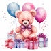 Birthday Teddy Bear Clipart High Quality PNG Nursery Decor - Etsy