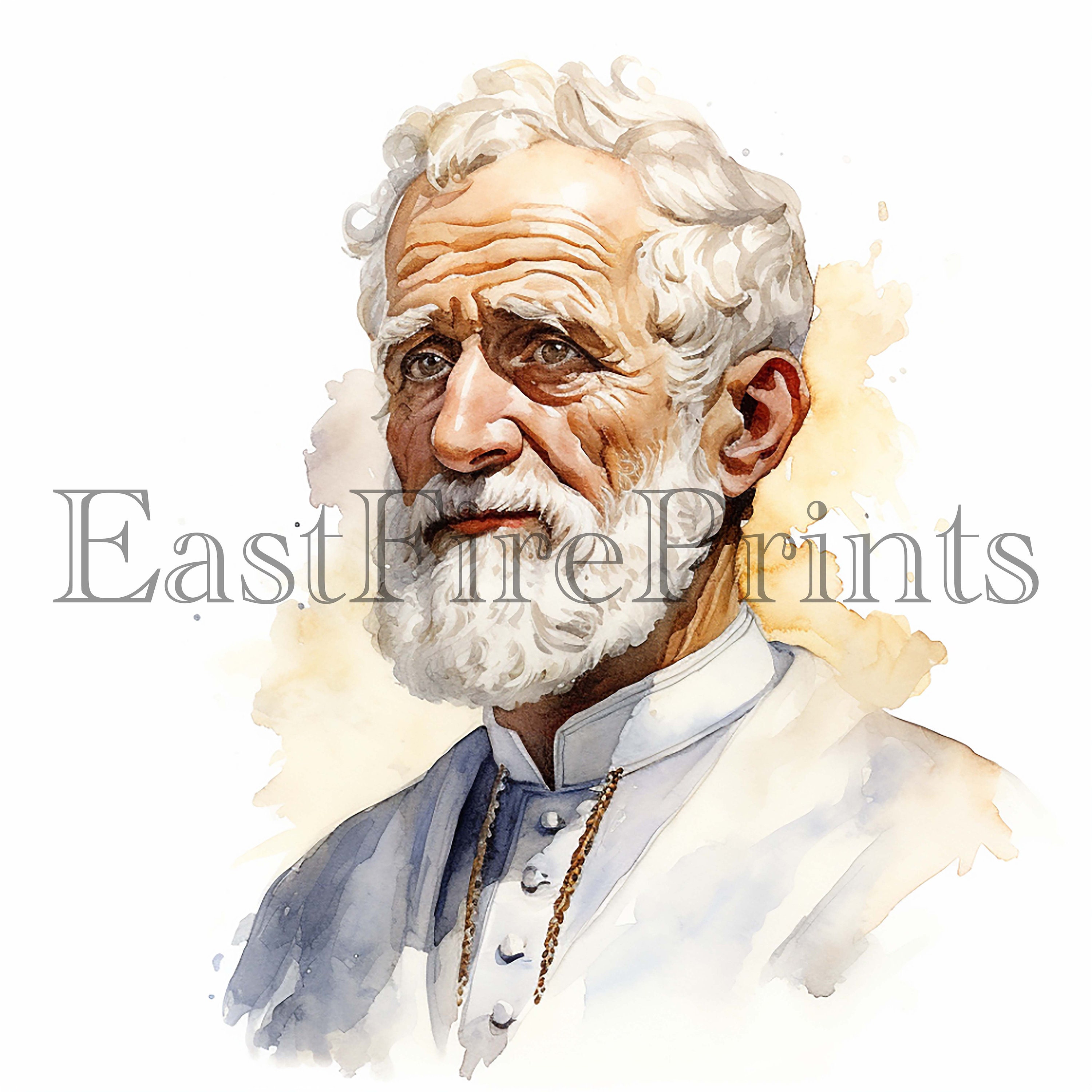 Watercolor Saint Peter Clipart High Quality Png Catholic - Etsy