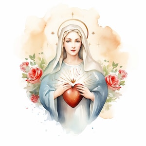 Immaculate Heart of Mary Clipart, High Quality Png Virgin Mary Png ...