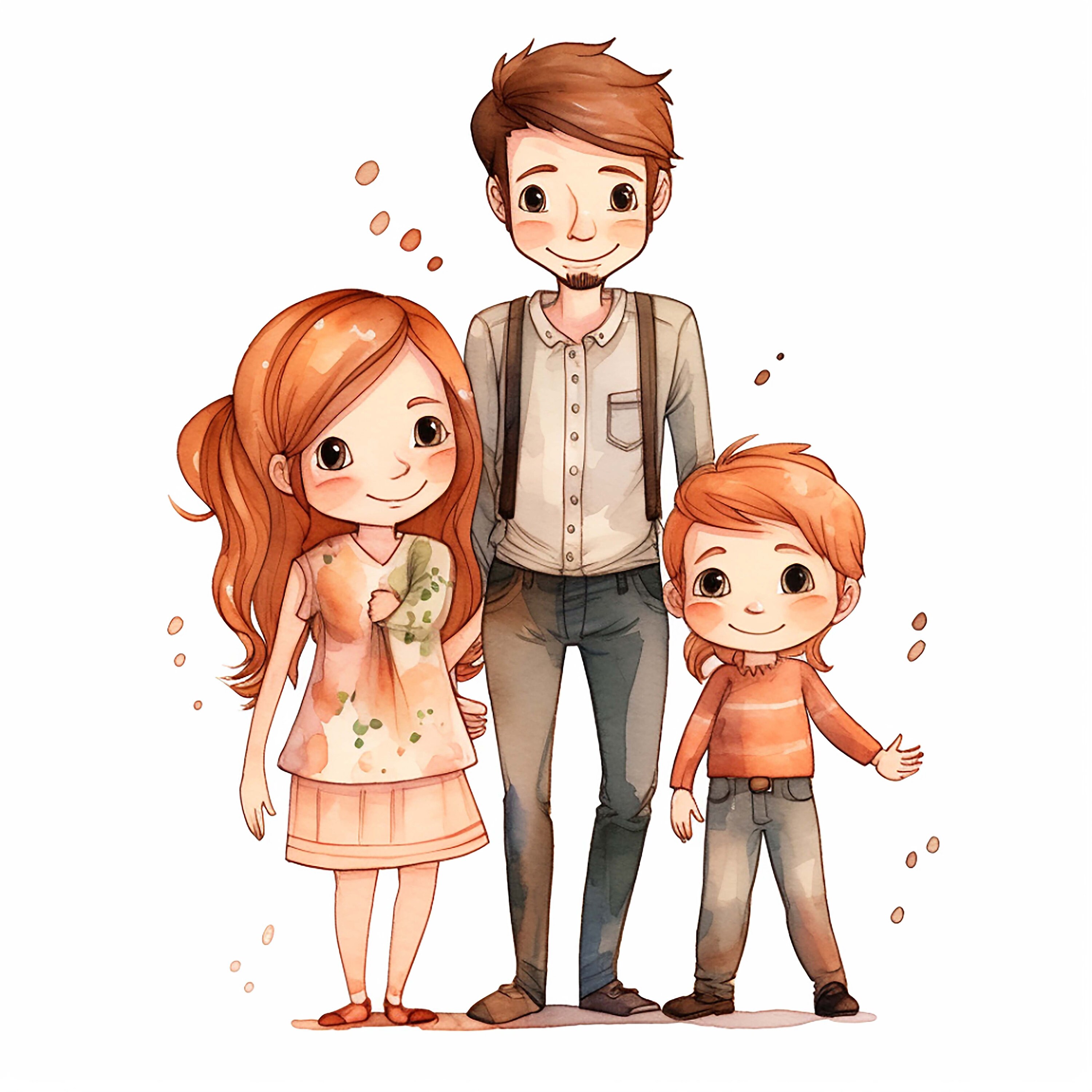 Chibi Family Clipart High Quality Png Chibi Cute Clipart - Etsy Australia