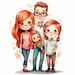 Chibi Family Clipart, High Quality Png Chibi Cute Clipart Children ...