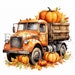 Watercolor Pumpkin Truck Clipart, High Quality Png, Autumn Clip Art ...