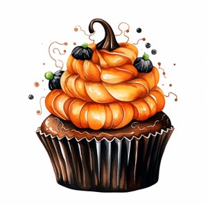 Halloween Cupcake Clipart, High Quality Png Dessert Clip Art Dessert ...