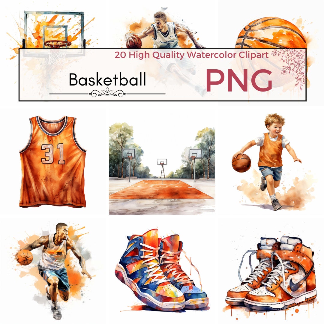 Basketball Clipart High Quality Png Sports Clipart Basketball - Etsy