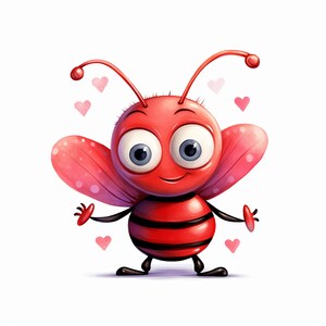 Cute Love Bug Clipart, High Quality PNG, Valentines Day Clipart PNG ...