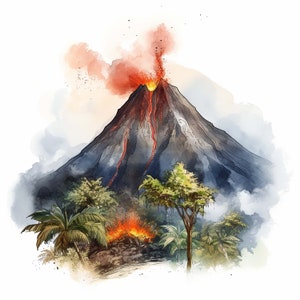Volcano Clipart, High Quality Png Lava Nature Clip Art Volcano ...