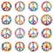 Watercolor Retro Peace Sign Clipart, High Quality Png, Hippie Groovy ...