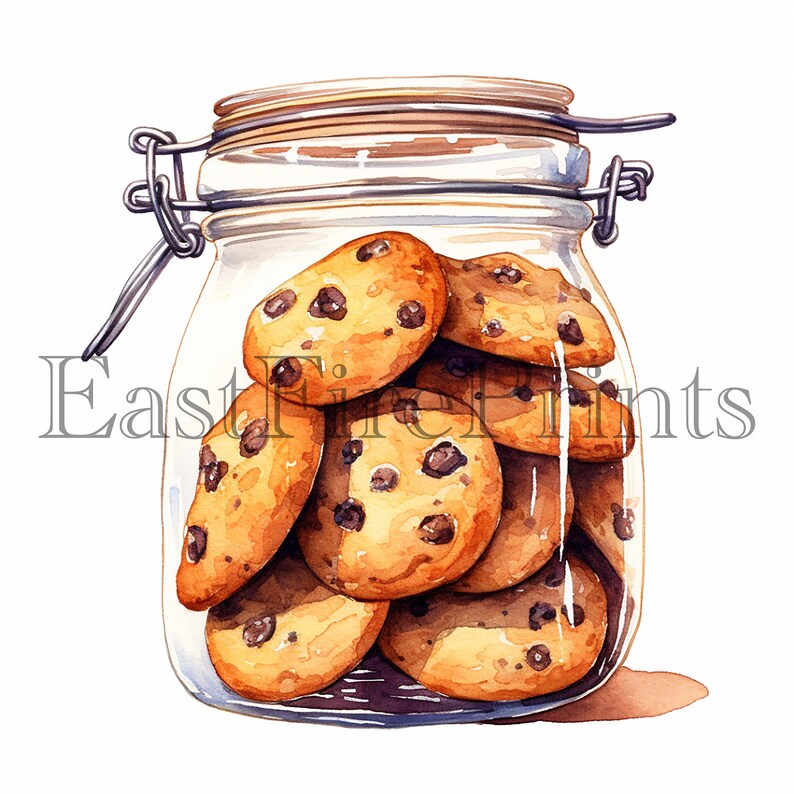 20 Watercolor Jar of Sweets Clipart PNG Digital Download - Etsy