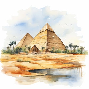 The Great Pyramids Clipart, High Quality PNG, Ancient Egypt Clipart ...