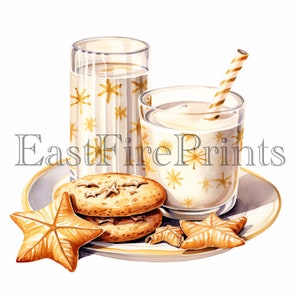 20 Christmas Cookies Watercolor Clipart, High Quality Png, Xmas Clip ...