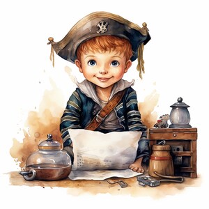 Pirate Adventure Clipart, High Quality Png, Nursery Clipart, Children's ...