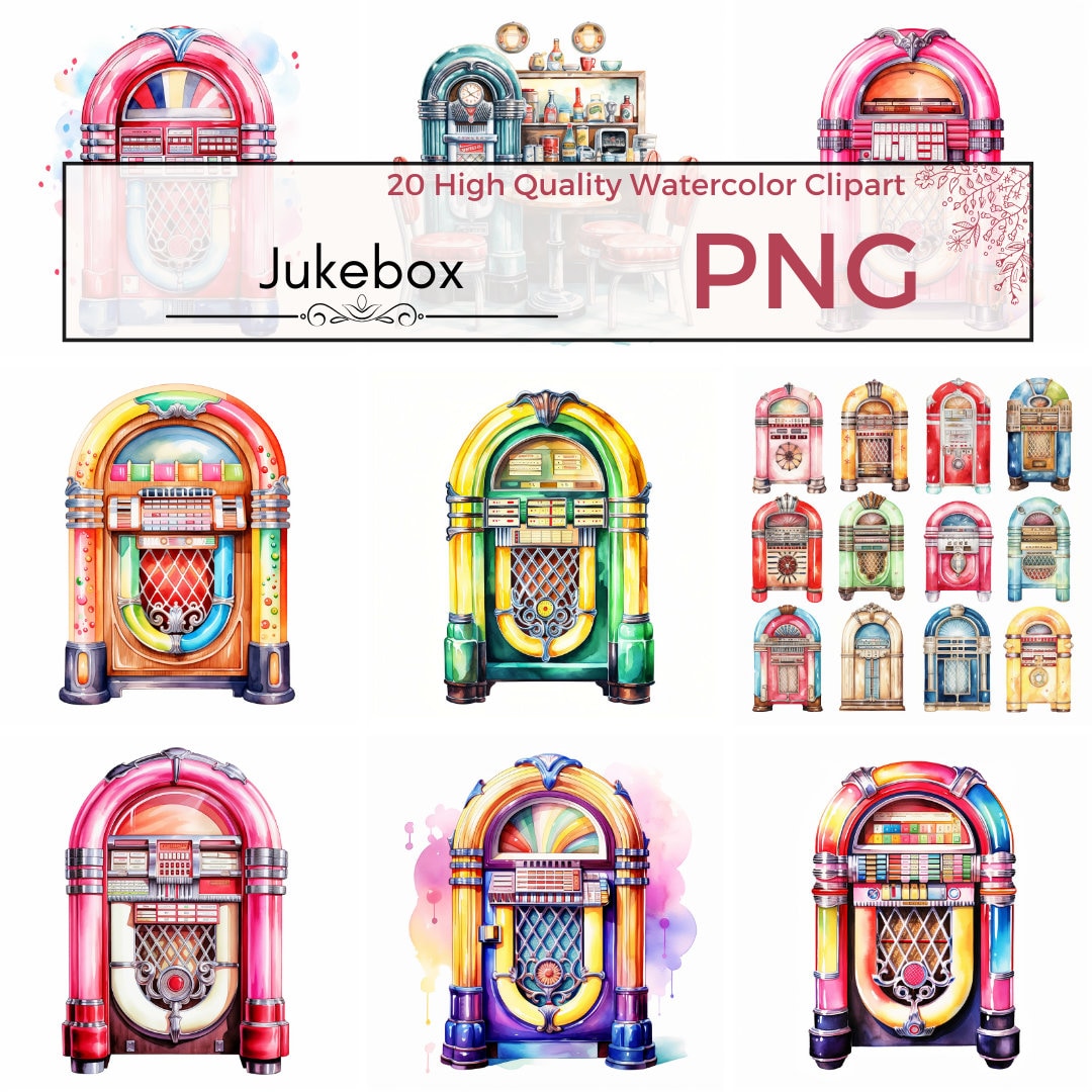 Jukebox Clipart, High Quality Png, Girly Clipart, Cute Clipart, Retro ...