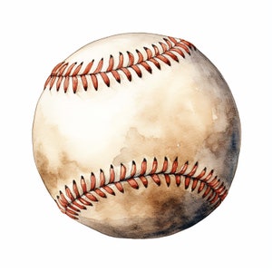 Watercolor Baseball Clipart, Jpg Baseball Printables Sports Clip Art ...