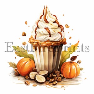 Autumn Ice Cream Clipart, Sweets Clipart, Autumn Ice Cream, Fall Png ...