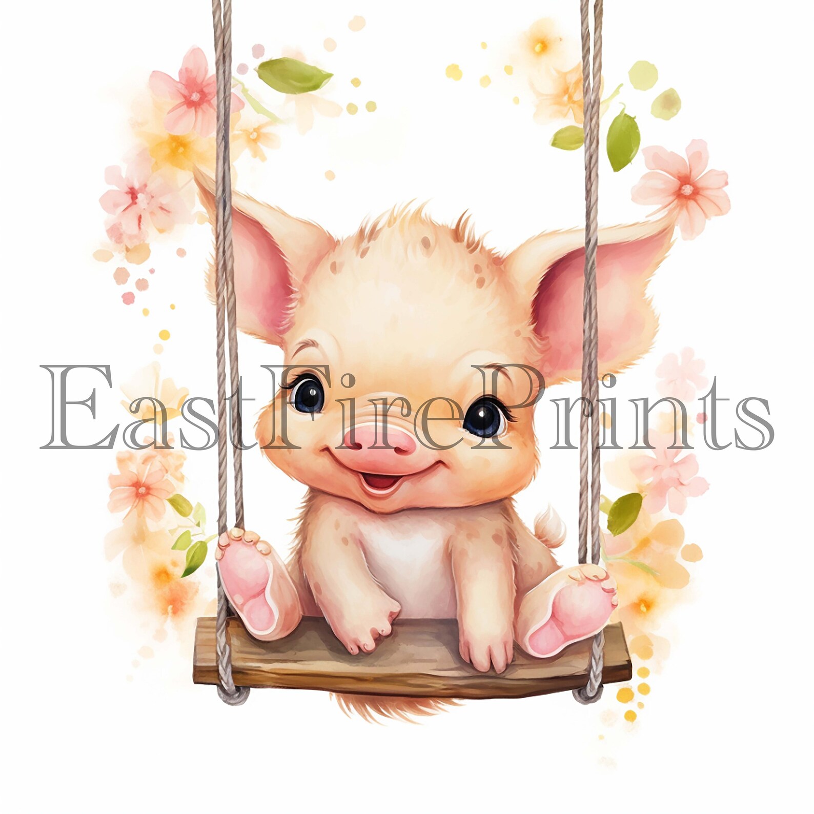 20 Baby Animals on Swings Clipart High Quality Png Safari - Etsy