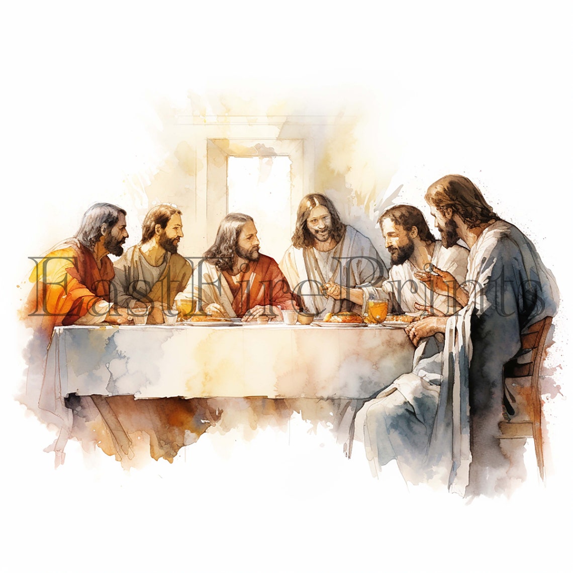 20 the Last Supper Clipart Watercolor High Quality Png - Etsy Canada