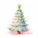 Pastel Christmas Tree Clipart High Quality PNG Cute Christmas - Etsy