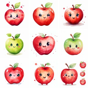 Cute Apple Clipart, High Quality Png Cute Clipart Nursery Decor Fruit ...