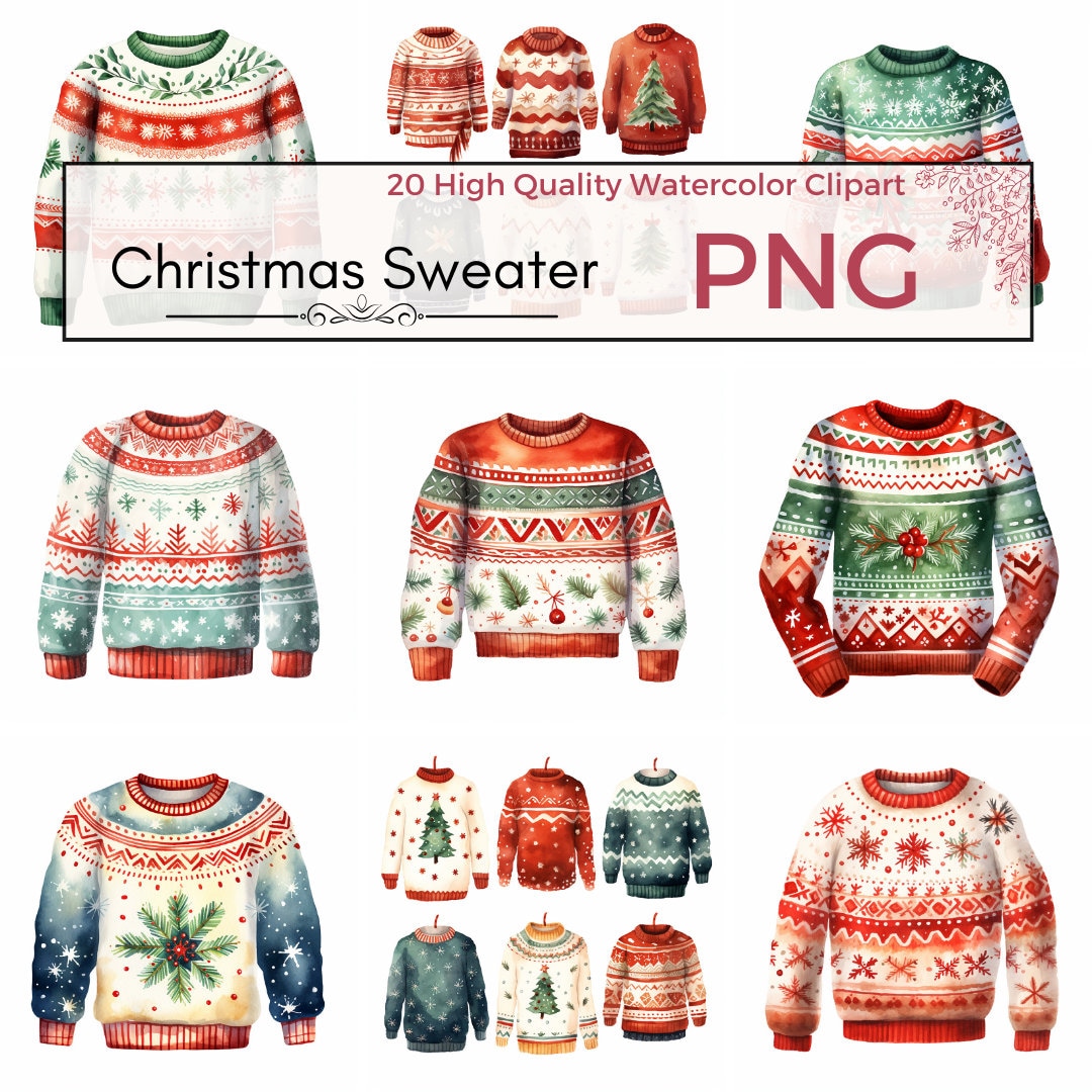 Christmas Sweater Clipart, High Quality PNG Holiday Clipart Png ...
