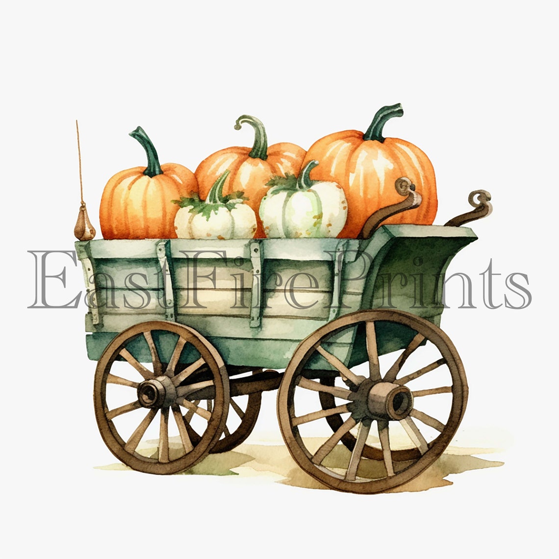 20 PNG Watercolor Pumpkin Clipart Instant Download Fall - Etsy