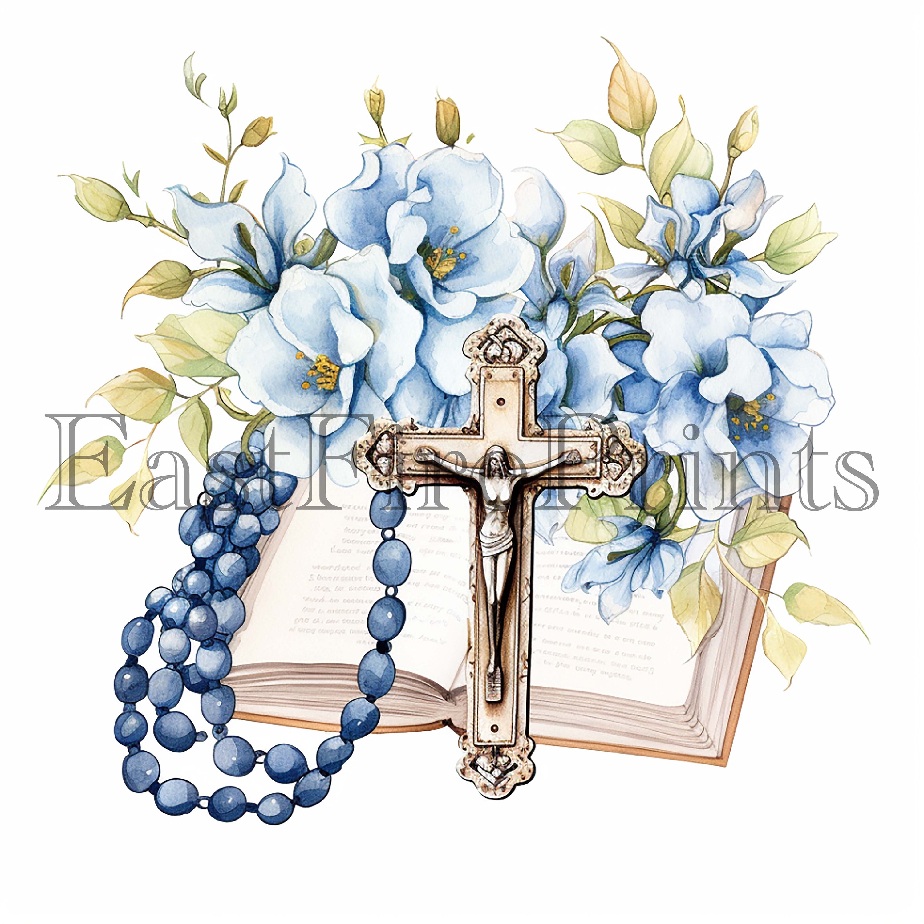 20 Catholic Rosary Watercolor Clipart High Quality Png - Etsy