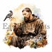 20 Saint Francis of Assisi Clipart, Watercolor Clipart, Saint Art ...