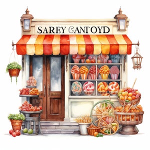 Candy Shop Clipart, High Quality Png, Dessert Clipart Children Food Png ...