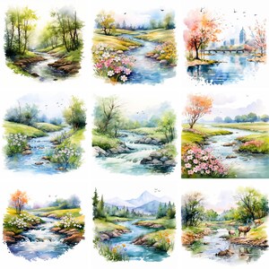 Spring River Clipart, High Quality PNG, River PNG, Spring Clipart ...