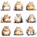 Funny Chubby Fat Cat Clipart, High Quality PNG, Cute Cat PNG, Nursery ...