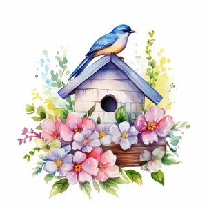 Birdhouse Clipart, High Quality PNG, Spring Clipart, Bird Clipart ...