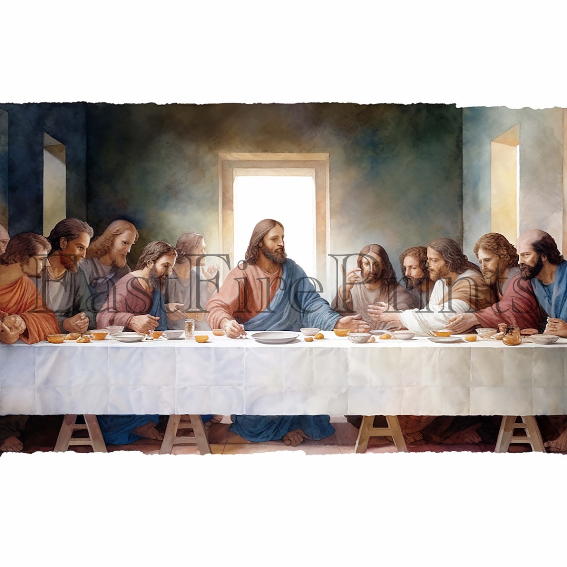 20 the Last Supper Clipart Watercolor High Quality Png - Etsy Canada