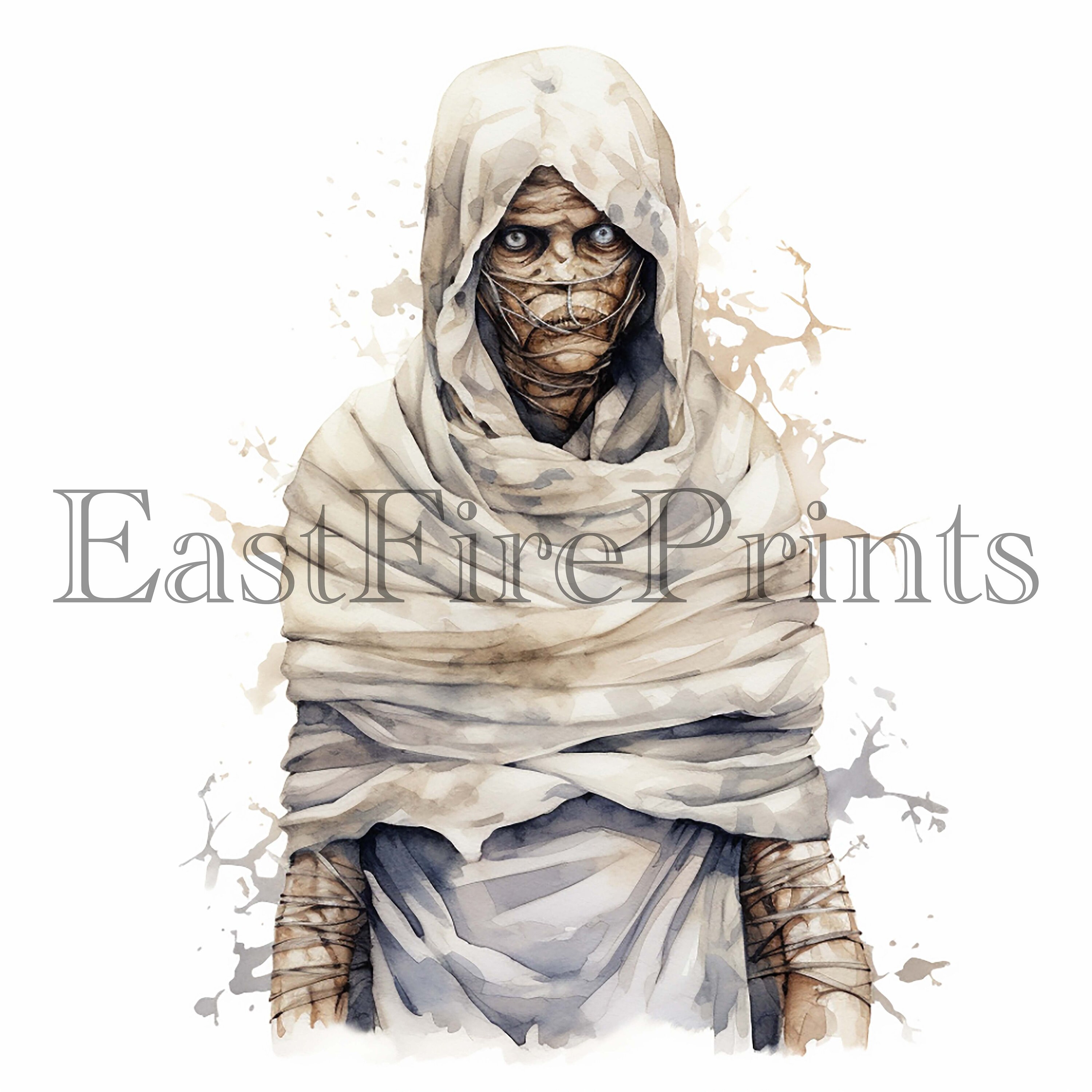 Watercolor Mummy Clipart Halloween Clipart Gothic Clipart - Etsy