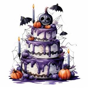 Halloween Cake Clipart, High Quality Png Cake Png Dessert Clipart ...