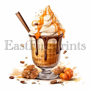 Autumn Ice Cream Clipart, Sweets Clipart, Autumn Ice Cream, Fall Png ...